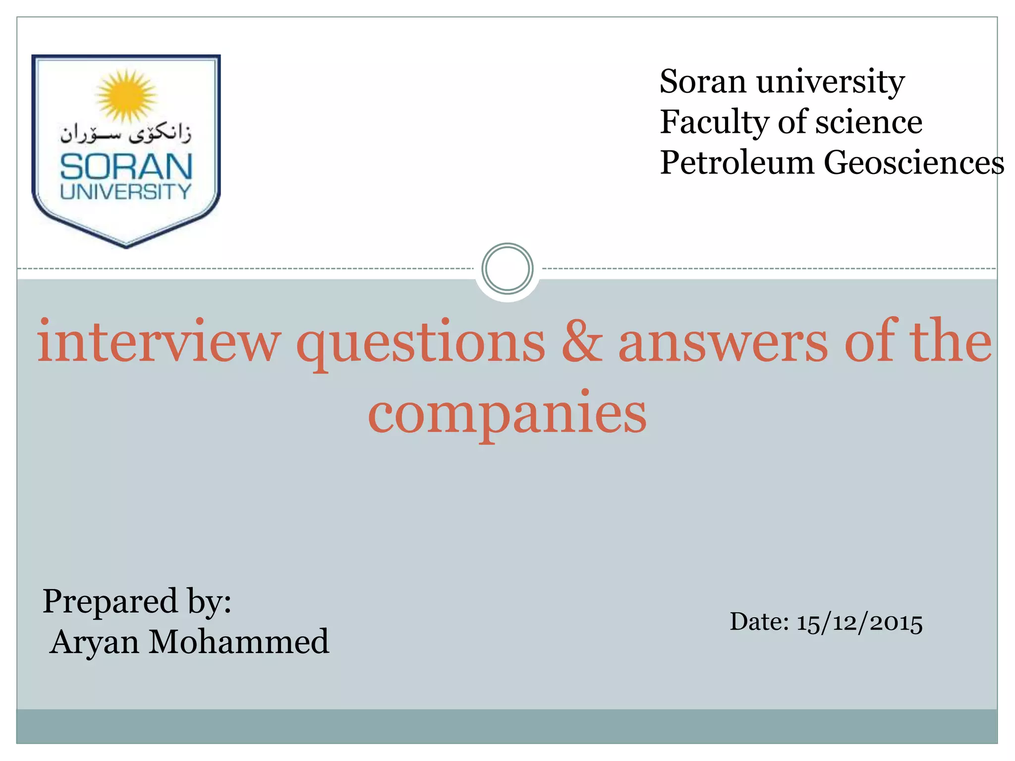 Interview companies Q and answers | PPTX