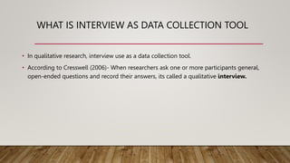 Interview method | PPTX