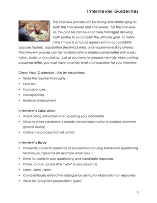 Interviewer Handbook | PDF