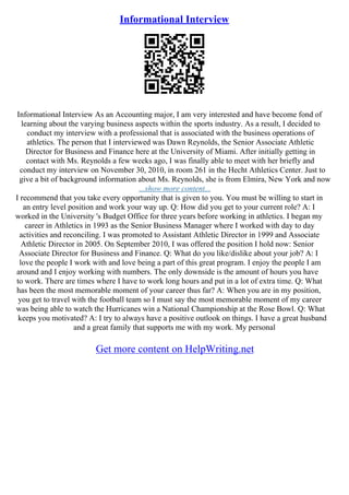 Interview Essay Examples | PDF