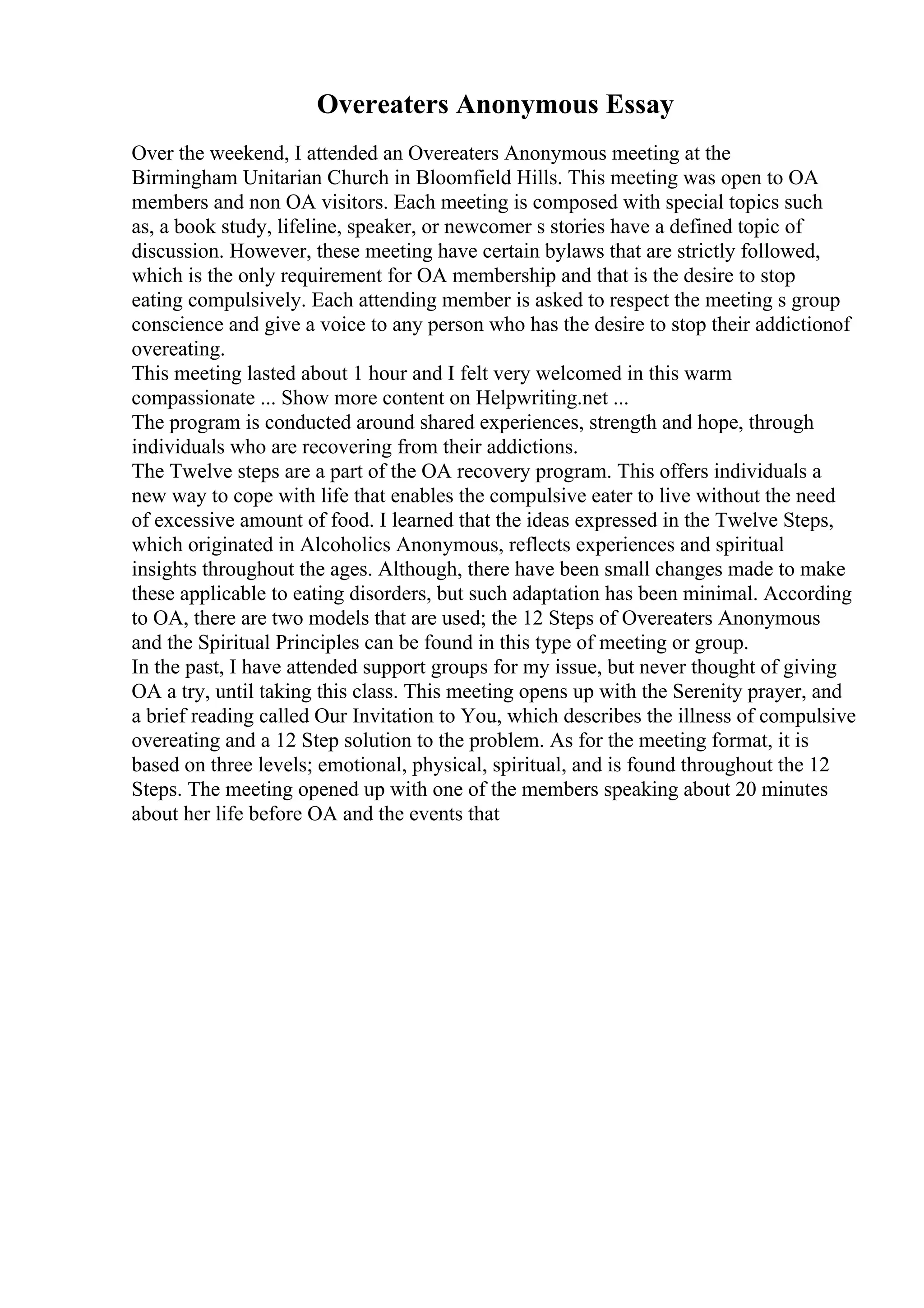 Interview Essays Examples | PDF