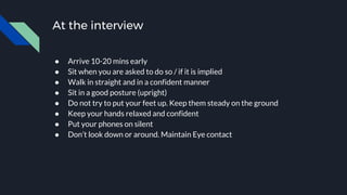 Interview Facing Workshop | PDF
