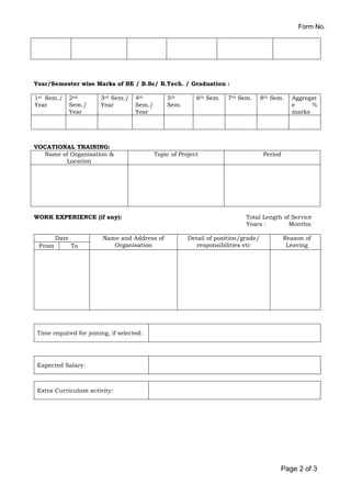 Interview form 101 | PDF