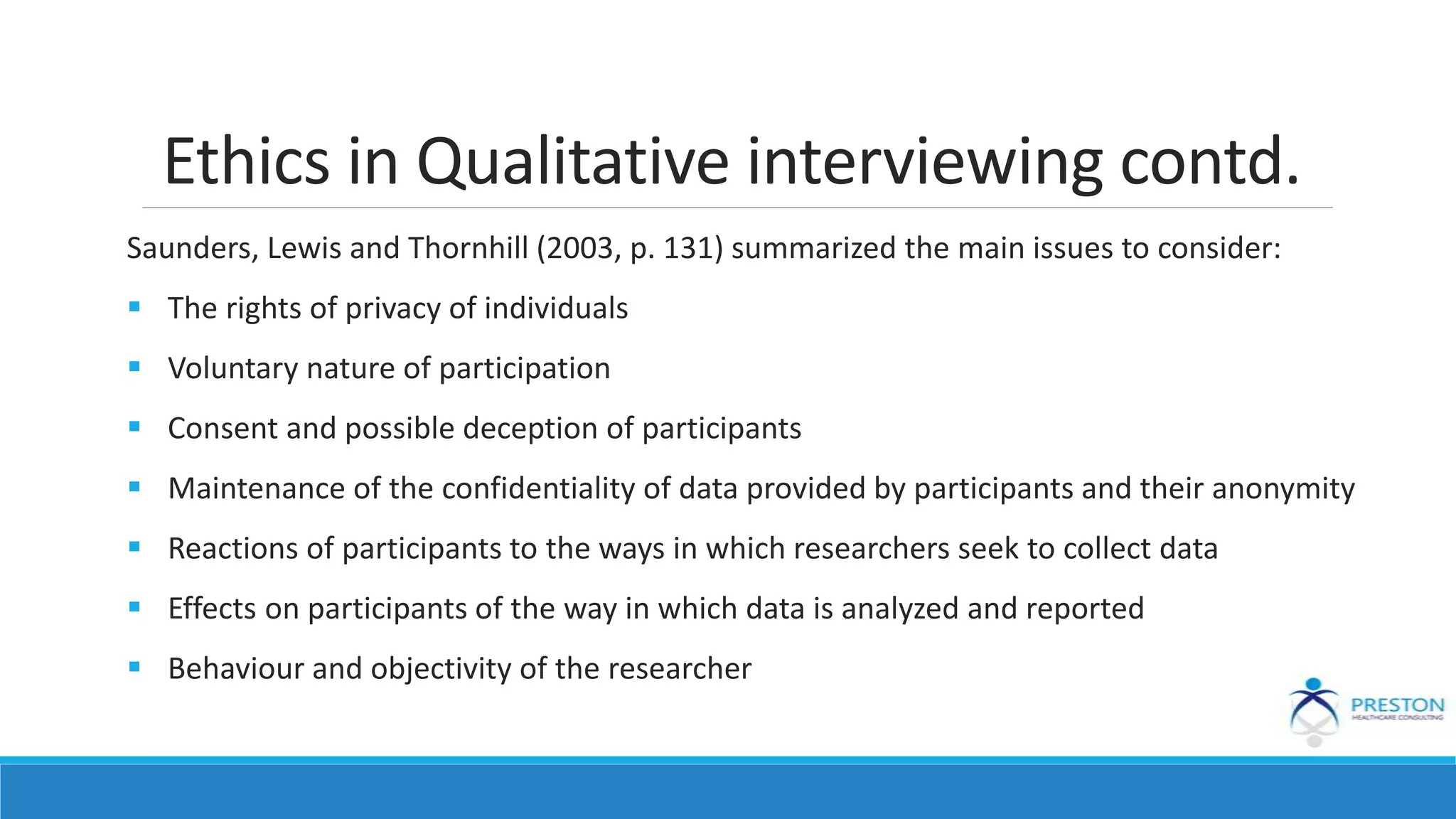 Interview for qualitative research fg ds, kii and idis | PPTX
