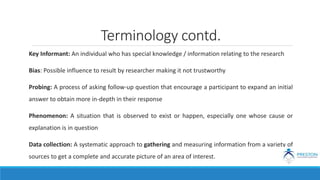 Interview for qualitative research fg ds, kii and idis | PPTX