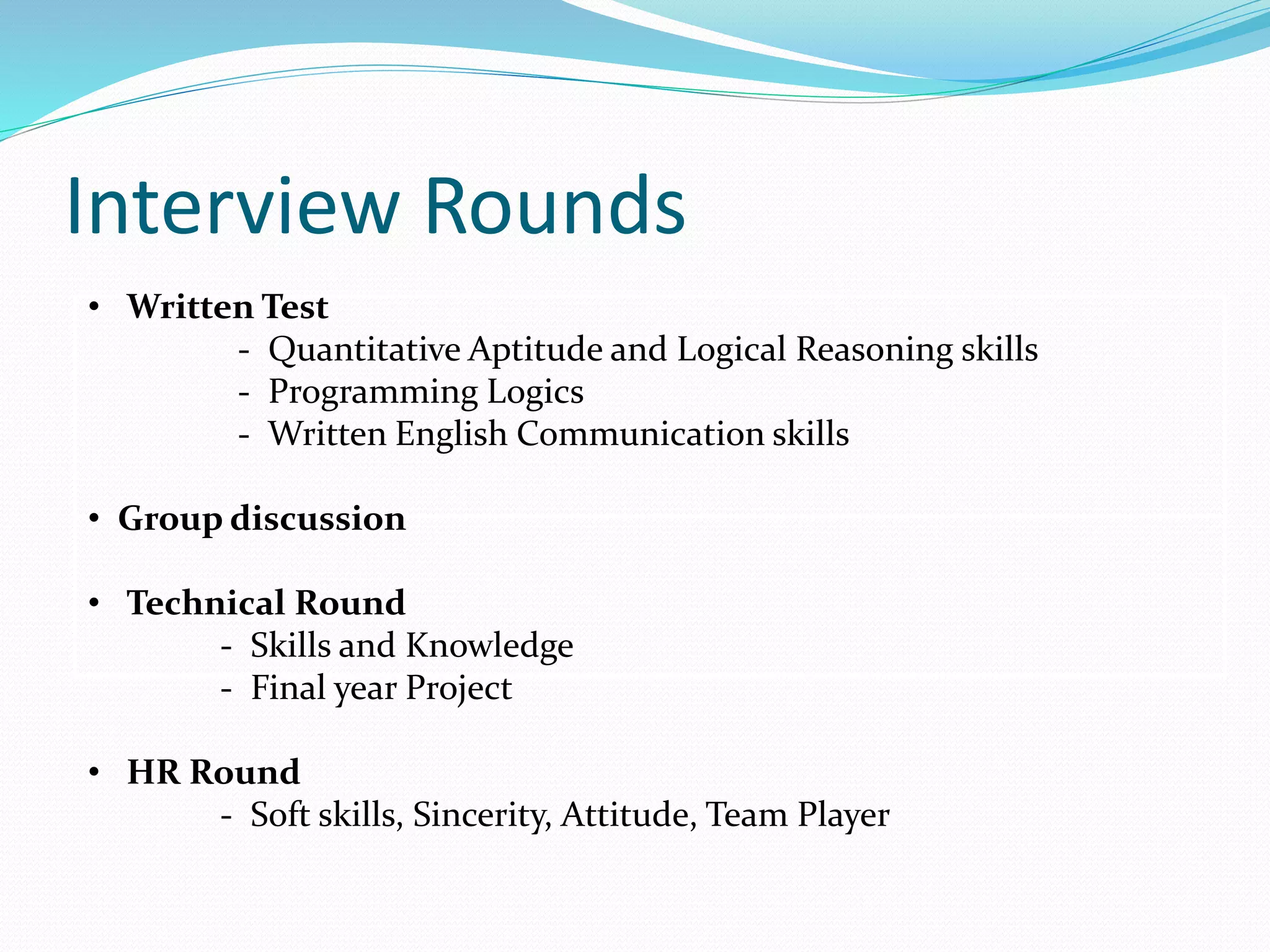 Interview guidance program | PPTX