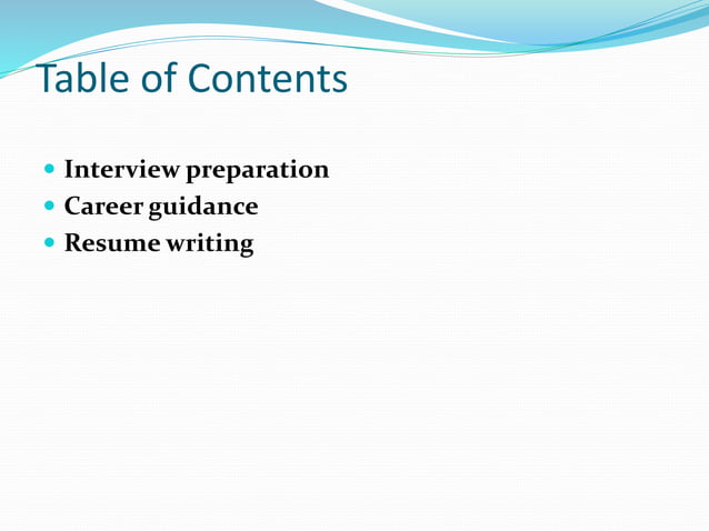 Interview guidance program | PPT