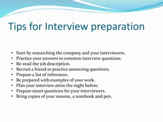 Interview guidance program | PPTX