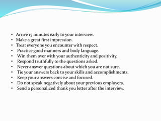 Interview guidance program | PPT