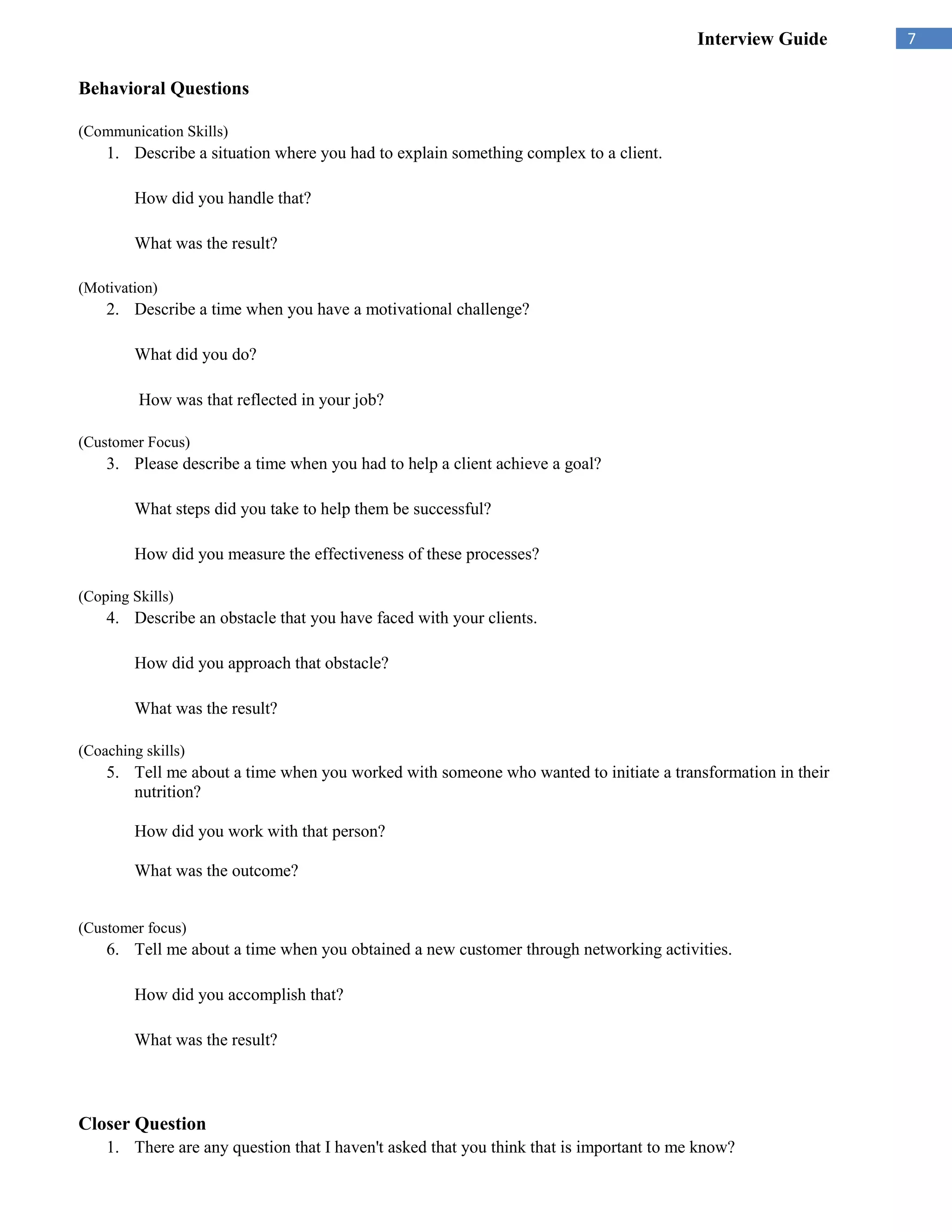 Interview guide | DOCX