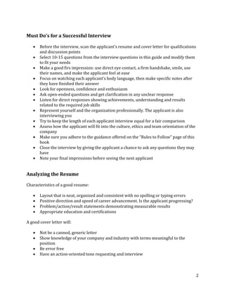 Small Business Owners Guide to Interviewing | DOCX | Resume Writing and ...