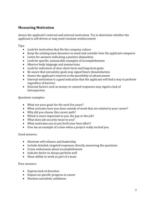 Small Business Owners Guide to Interviewing | DOCX | Resume Writing and ...