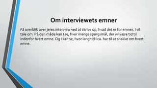 Interviewguide | PPT