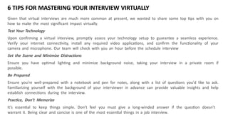 Interview Guide for New hires to prep for interviews | PPTX