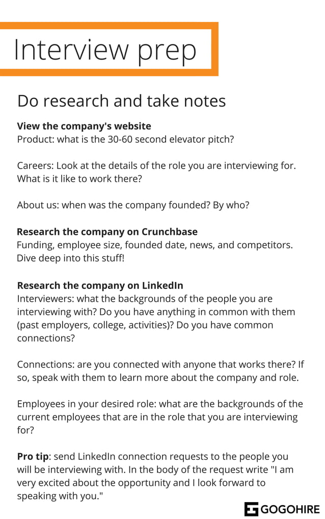 Interview guide - Gogohire | PDF | Resume Writing and Advice | Job Search