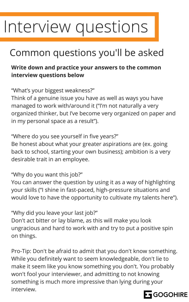 Interview guide - Gogohire | PDF | Resume Writing and Advice | Job Search