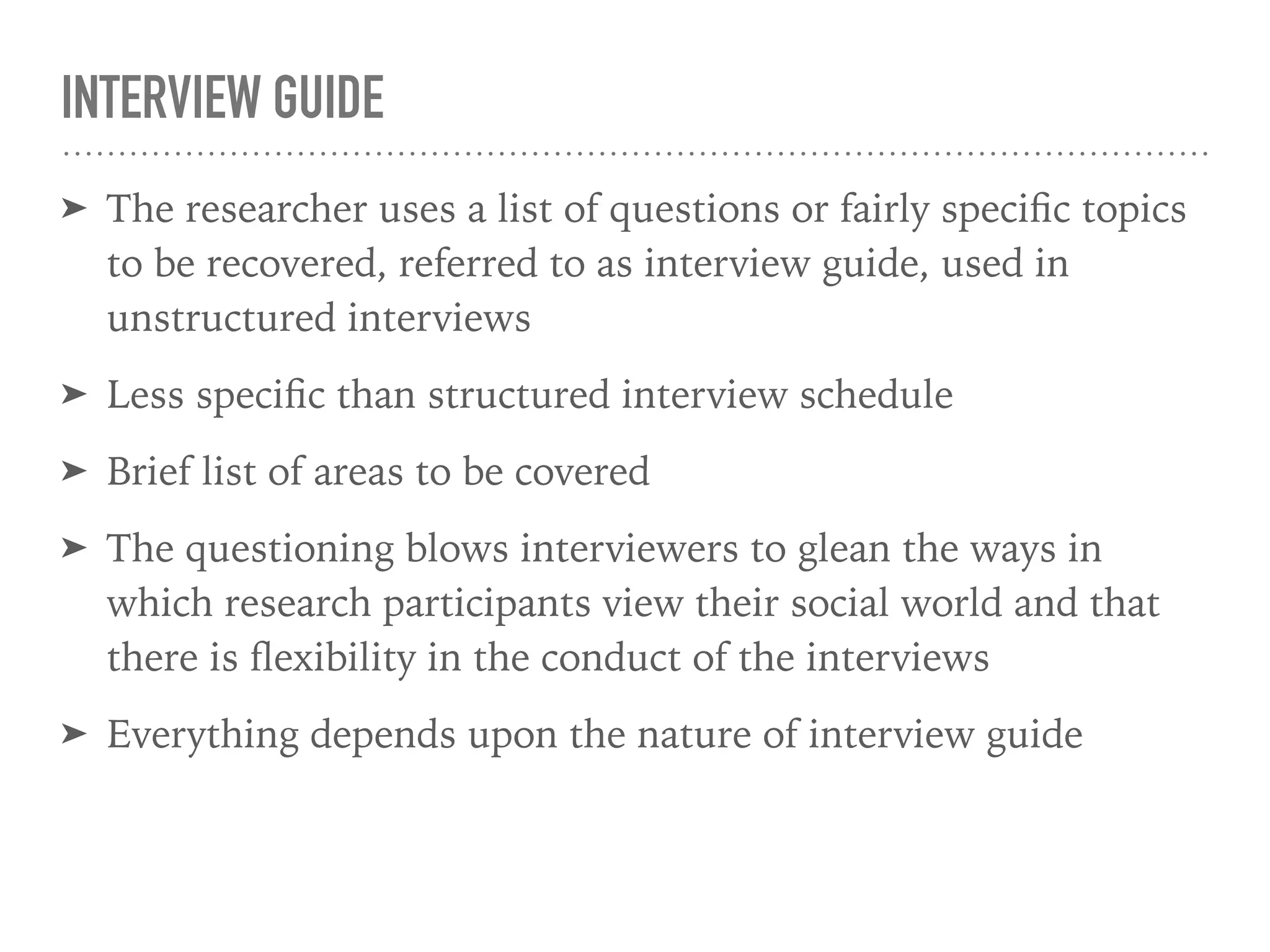 Interview guide, indepth interview | PPT