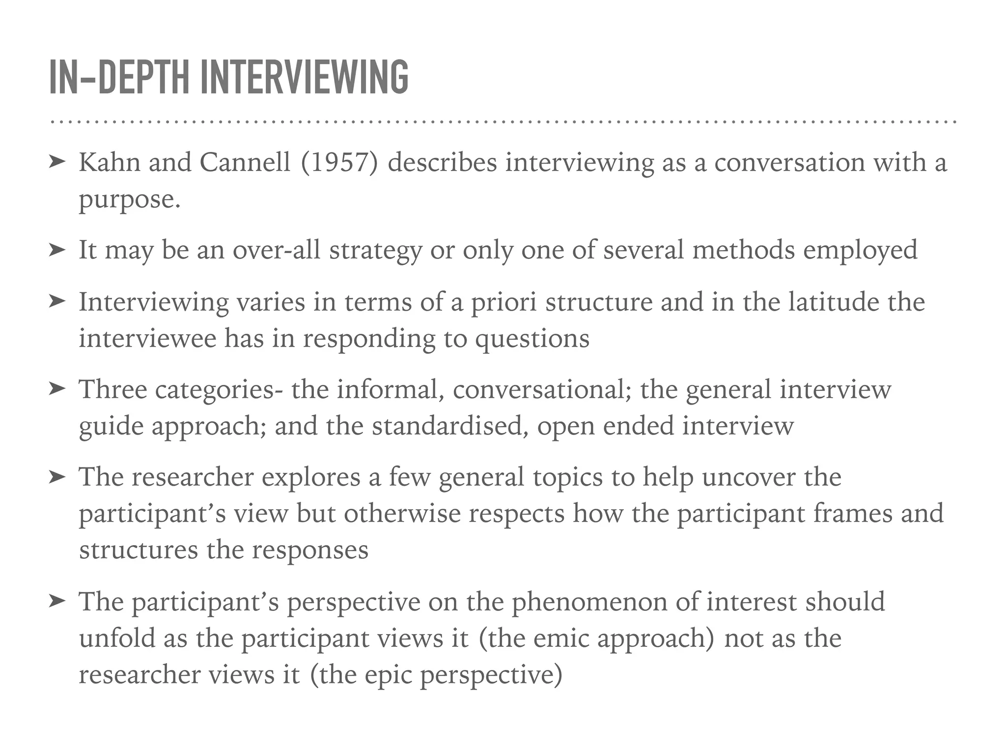 Interview guide, indepth interview | PDF