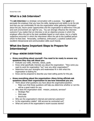 Interview Handout | DOC