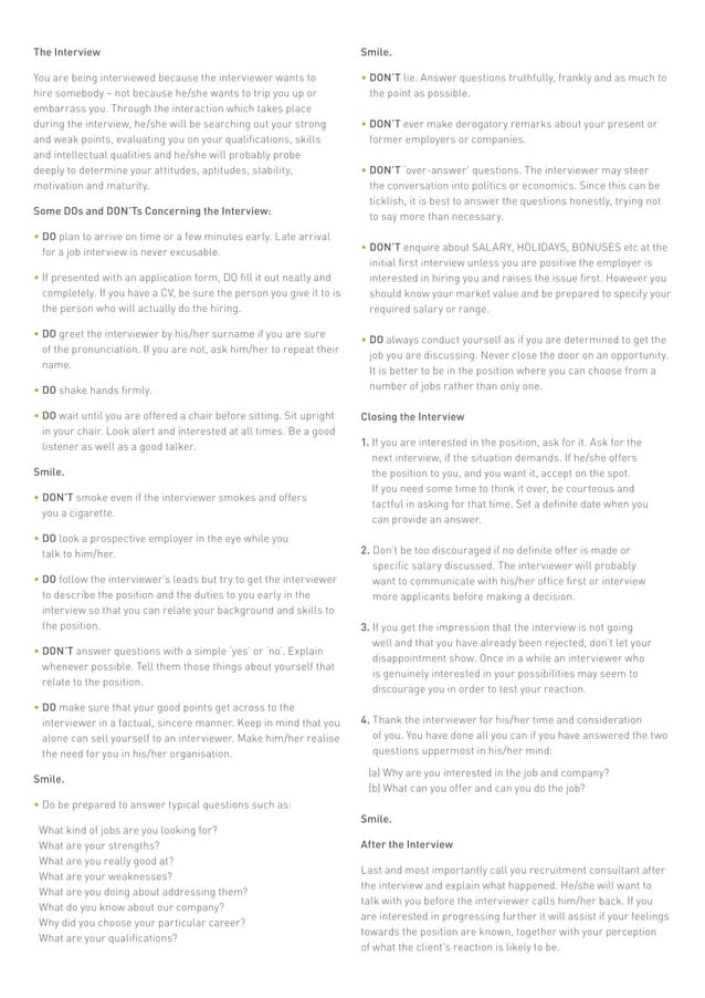 Interview hints | PDF