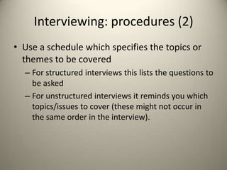 Interviewing | PPT