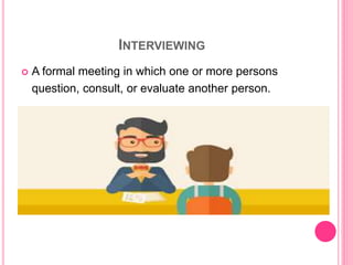 Interviewing | PPT