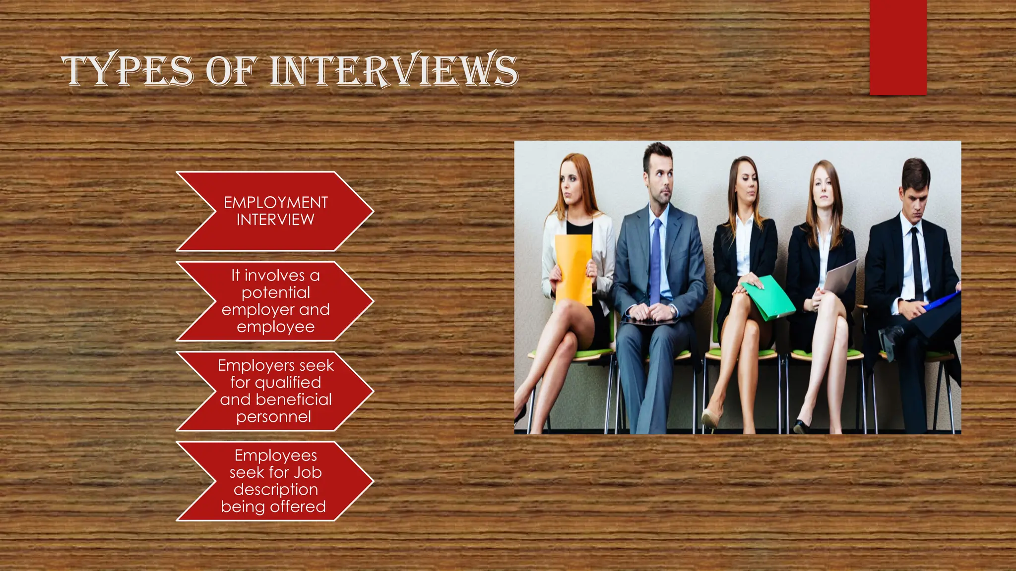 INTERVIEWING.pptx performance, exit, information gaining, persuasive, | PPT