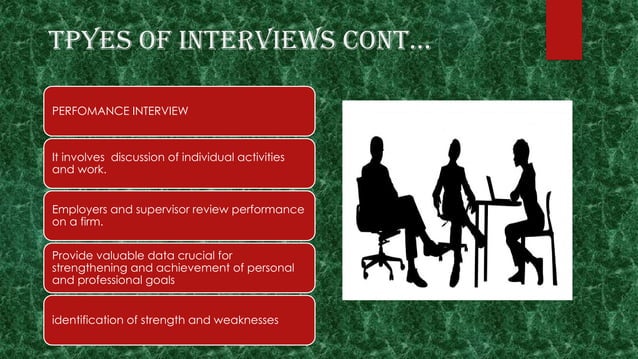INTERVIEWING.pptx performance, exit, information gaining, persuasive, | PPT