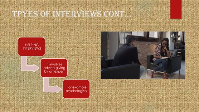 INTERVIEWING.pptx performance, exit, information gaining, persuasive, | PPT