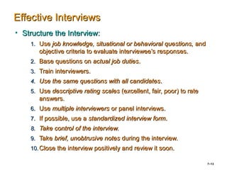 Interviewing Candidates - Types Of Interviews- Human Resource ...
