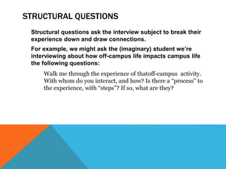 Interviewing summer 1133 | PPTX