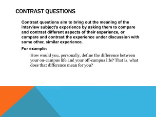 Interviewing summer 1133 | PPTX