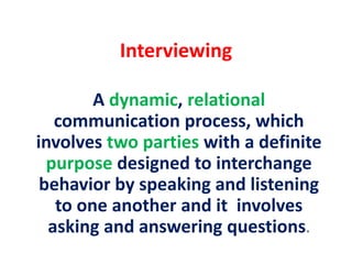 Interviewing Skills | PPT