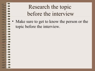Interviewing101 | PPT