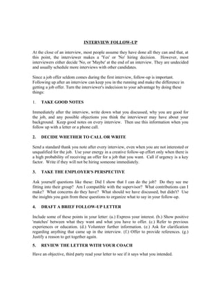 Interviewing answers to difficult questions | PDF