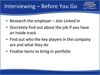 Interviewing Boot Camp | PPT | Resume Writing and Advice | Job Search