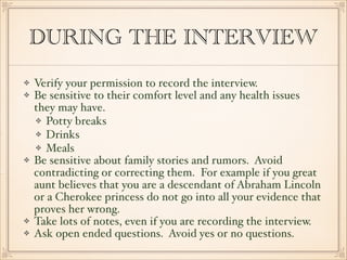 Interviewing Family Members | PDF