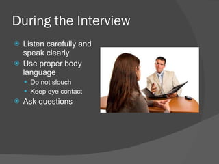 Interviewing For A Job | PPT