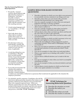 Davidson College Interviewing Guide | PDF