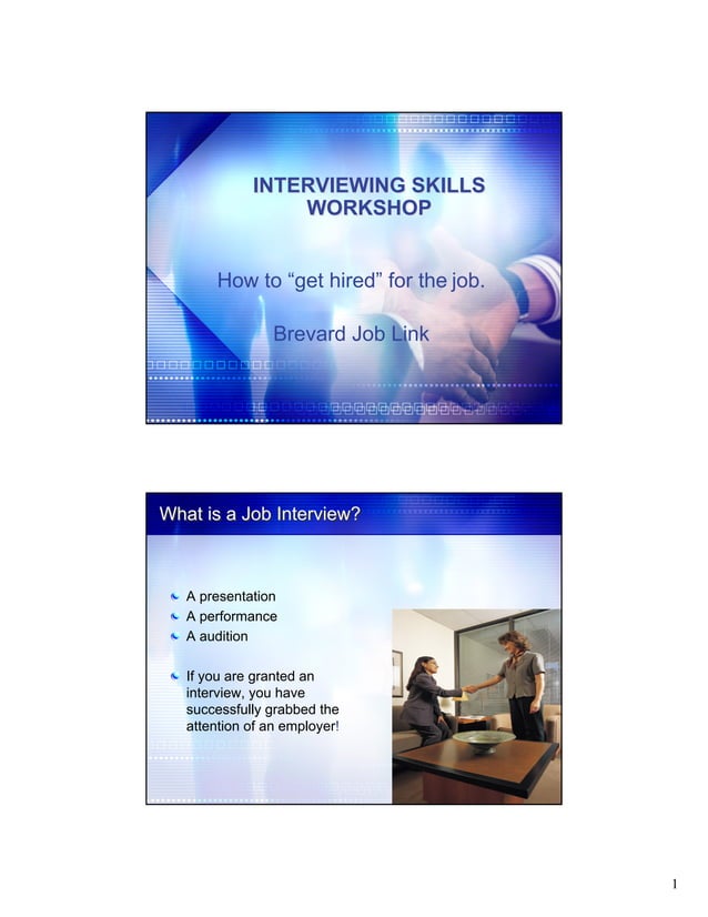 Interviewing skills | PDF
