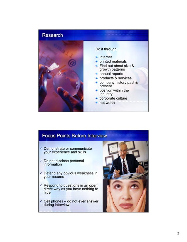 Interviewing skills | PDF