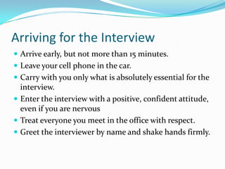 Interviewing skills | PPTX