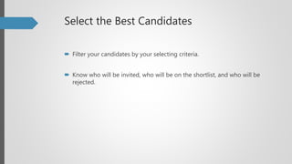 Interviewing Skills for HR Team | PPTX