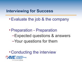 Interviewing for Success | PPT