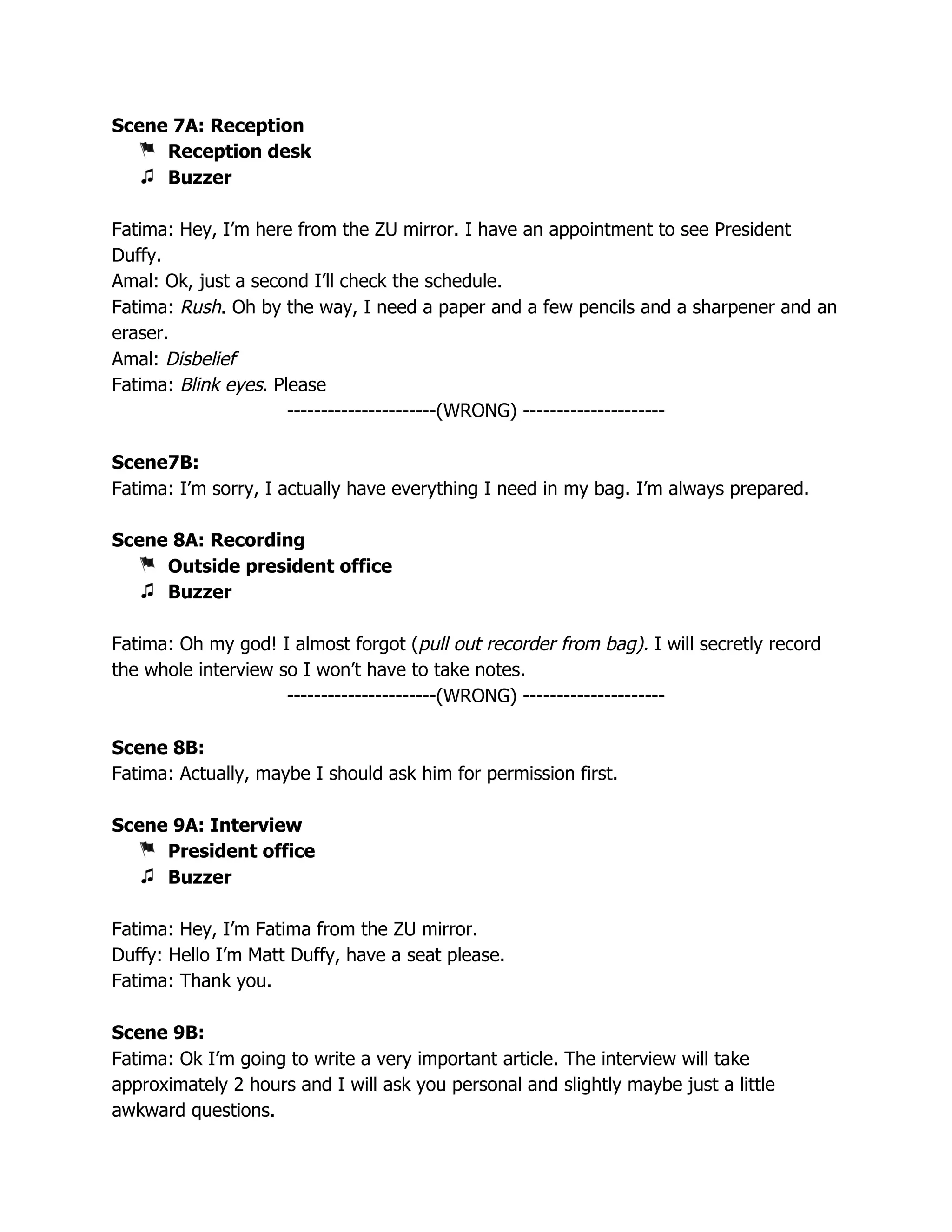 Interviewing skills script | PDF