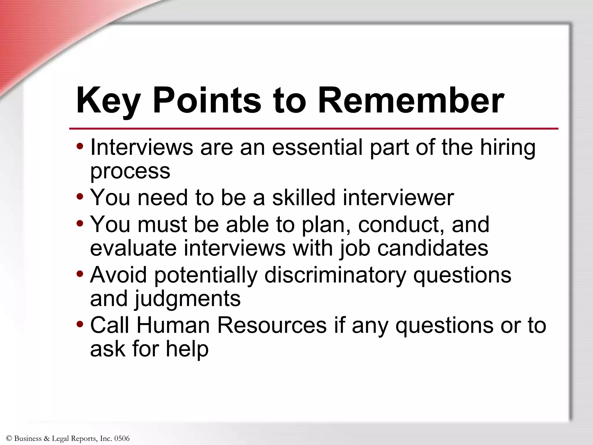Interviewing Skills for Supervisors.ppt