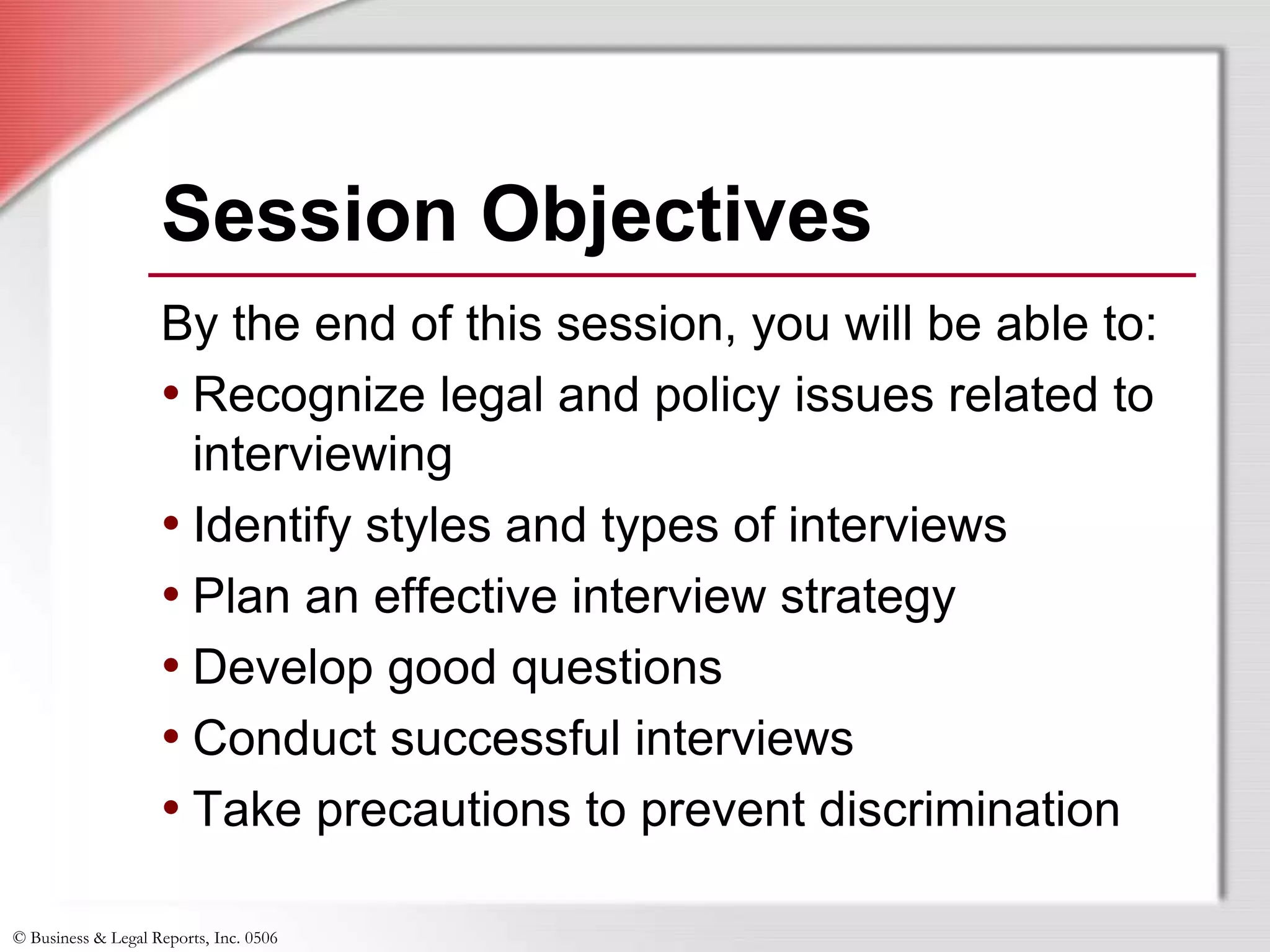 Interviewing Skills for Supervisors.ppt