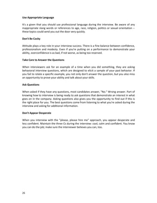 Interviewing skills manual | PDF | Resume Writing and Advice | Job Search