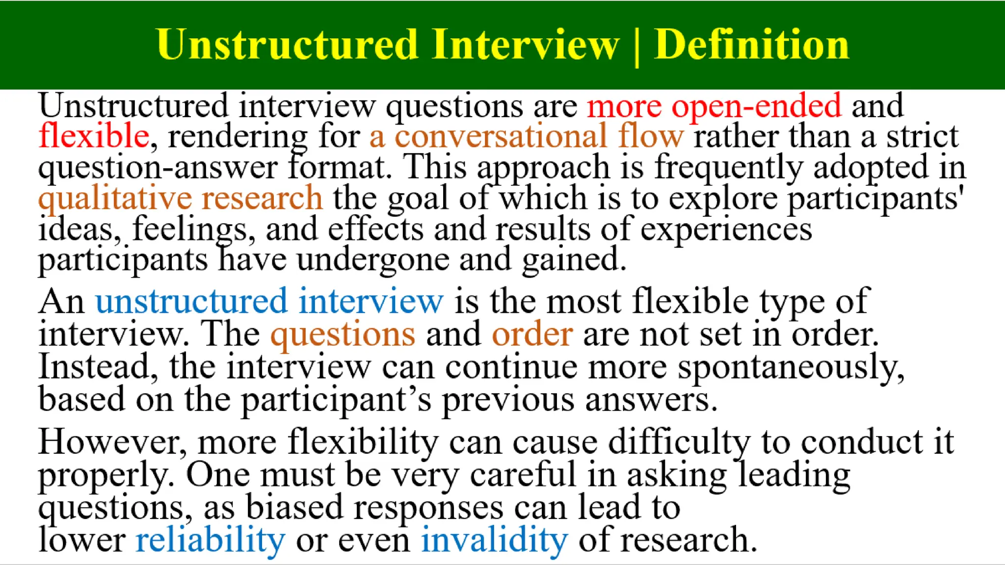 Research Interview Questions: Skills and examples | PPTX