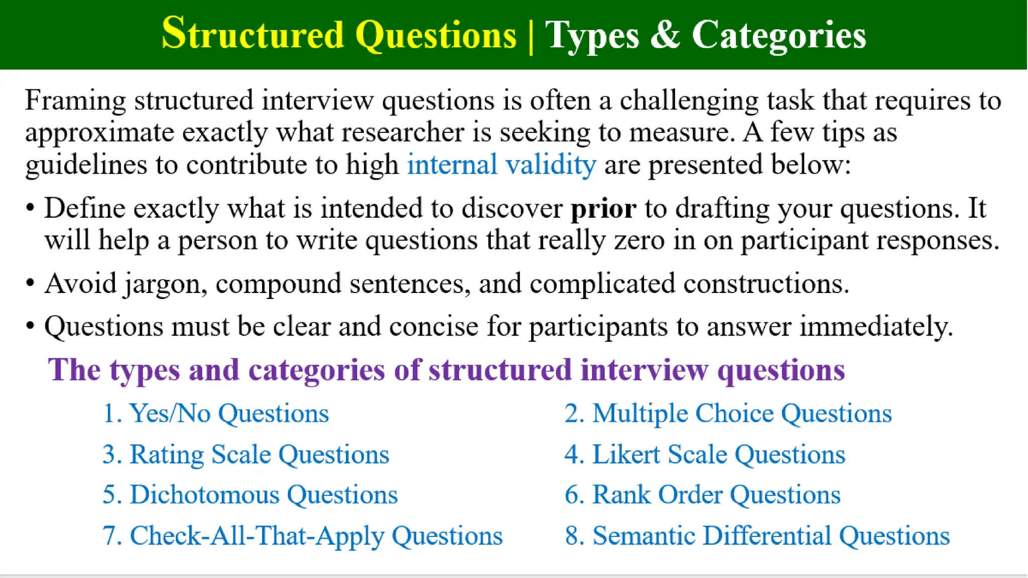 Research Interview Questions: Skills and examples | PPTX